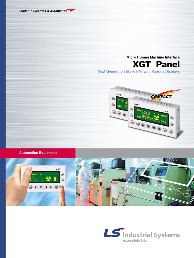 XGT Panel: Next Generation Micro HMI With Various Displays | PDF ...