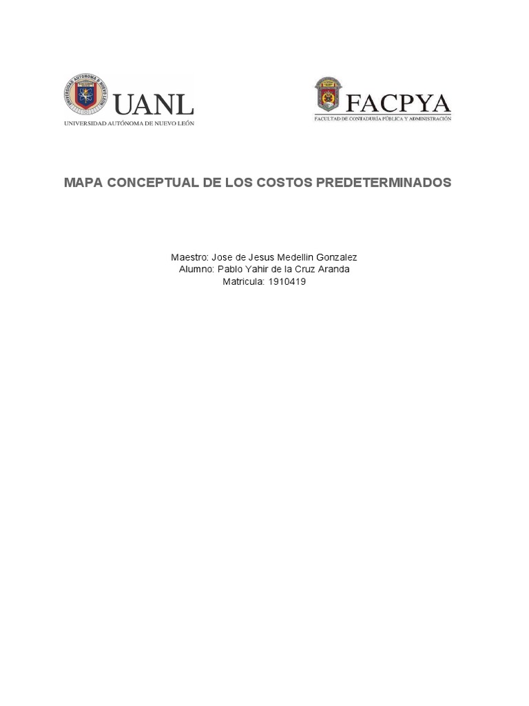 Comparativa de Costos Predeterminados | PDF | Crecimiento personal y profesional | Negocios