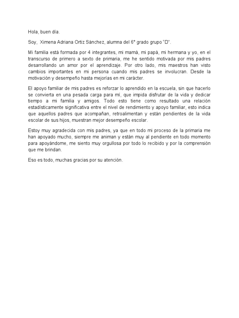 Resumen de Mi Vida Estudiantil en La Primaria | PDF