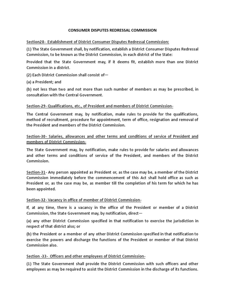 District Consumer Disputes Redressal Commission | PDF | Damages | Complaint