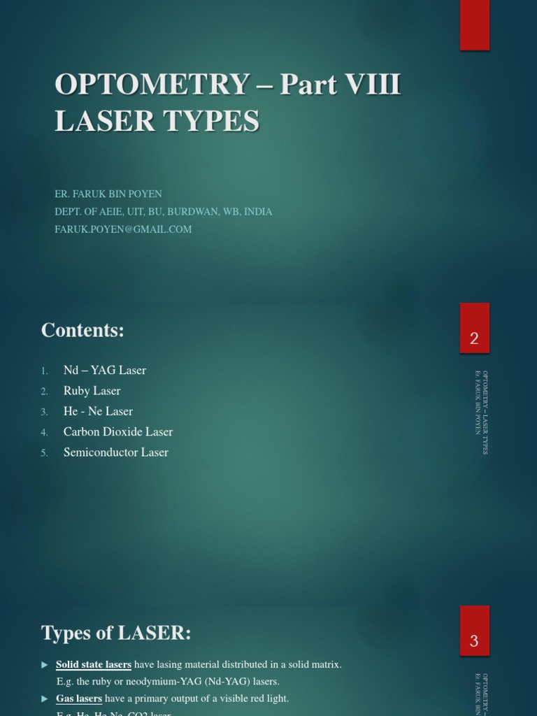 Jenis Laser | PDF | Laser | Laser Diode