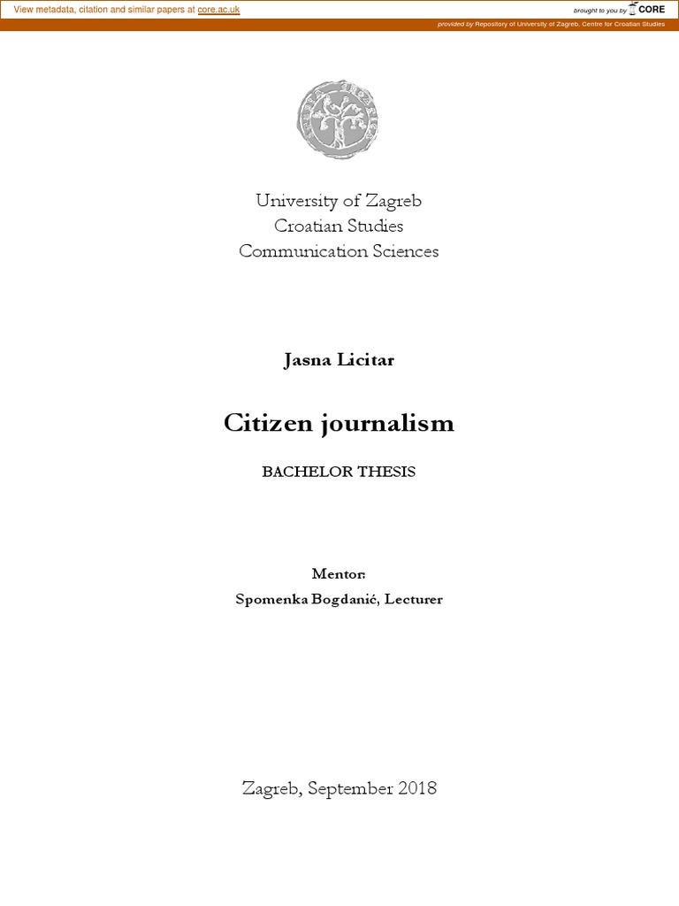 Citizen Journalism | PDF | Journalism | Mass Media