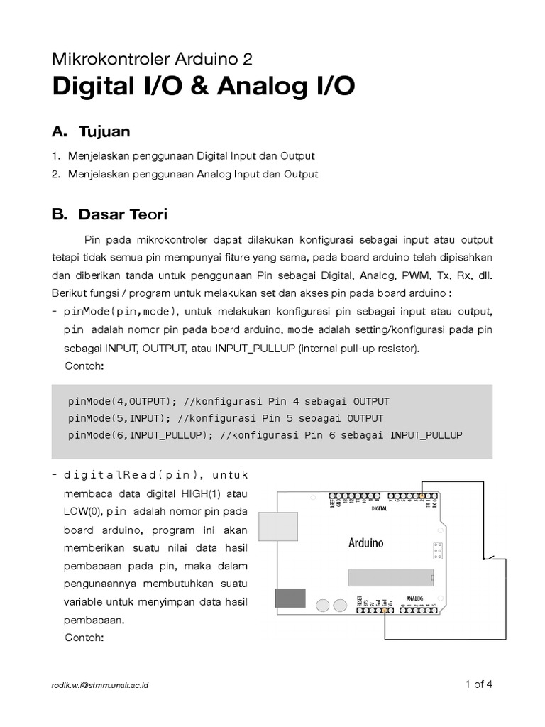 Mikrokontroler Arduino 2 | PDF