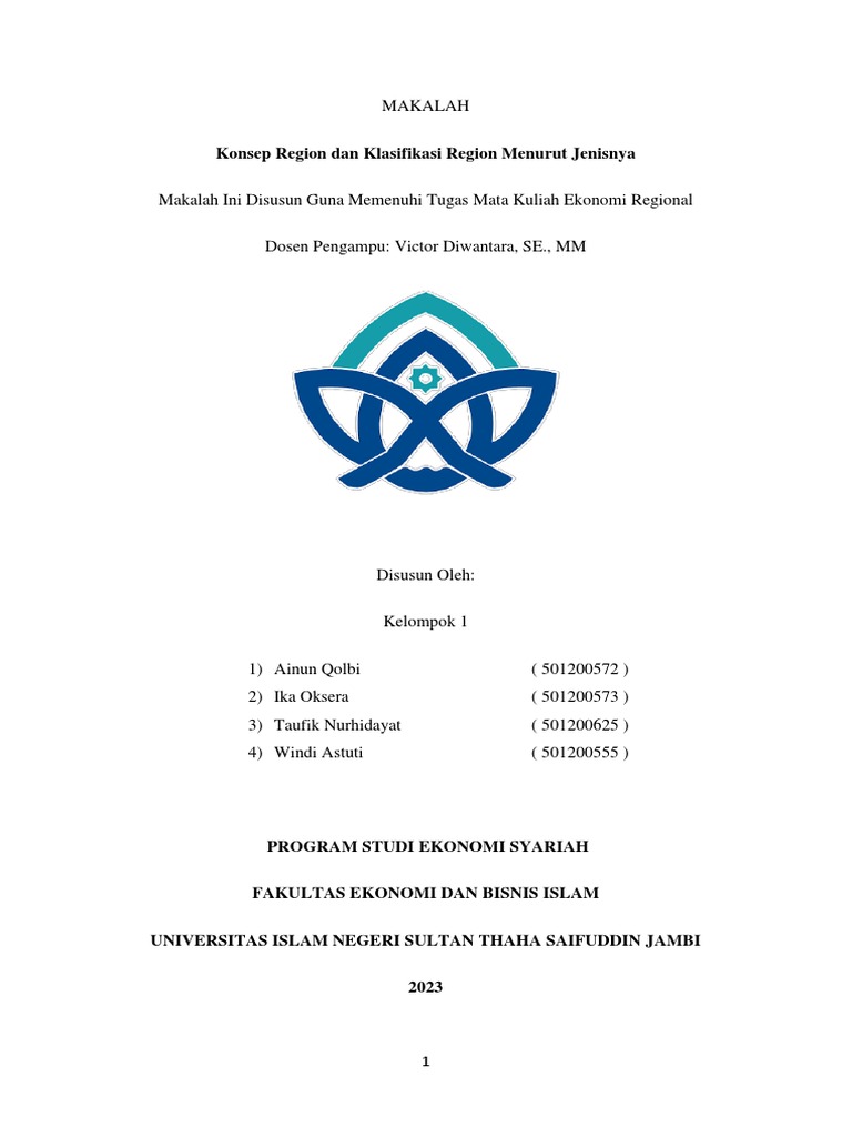 Konsep dan Klasifikasi Region Geografi | PDF | Perjalanan | Sains ...