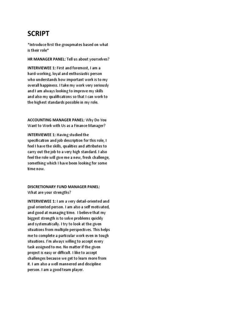 Final Script | PDF | Business | Psychology