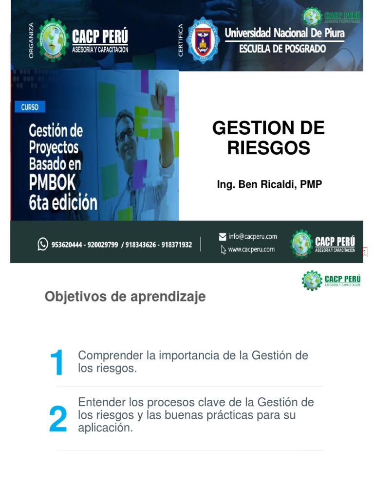Clase 10 Gestion Del Riesgo | PDF | Riesgo | Evaluación de impacto ... Clase 10 Gestion Del Riesgo | PDF | Riesgo | Evaluación de impacto ...