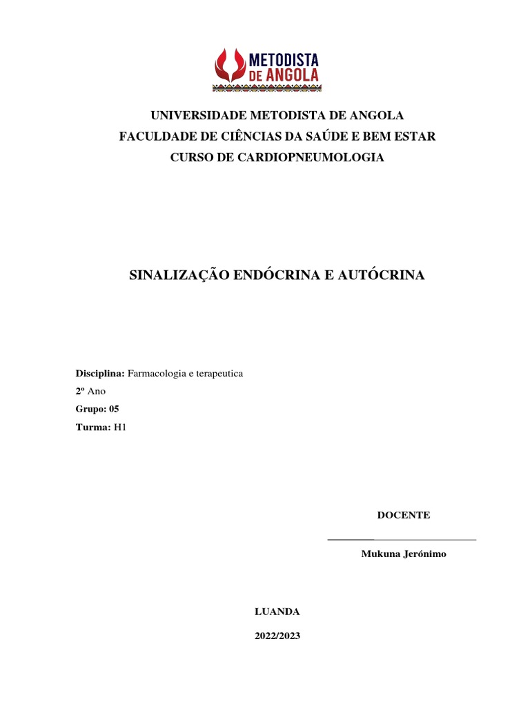 Sinalização Endócrina e Autócrina | PDF | Receptor (Bioquímica ...