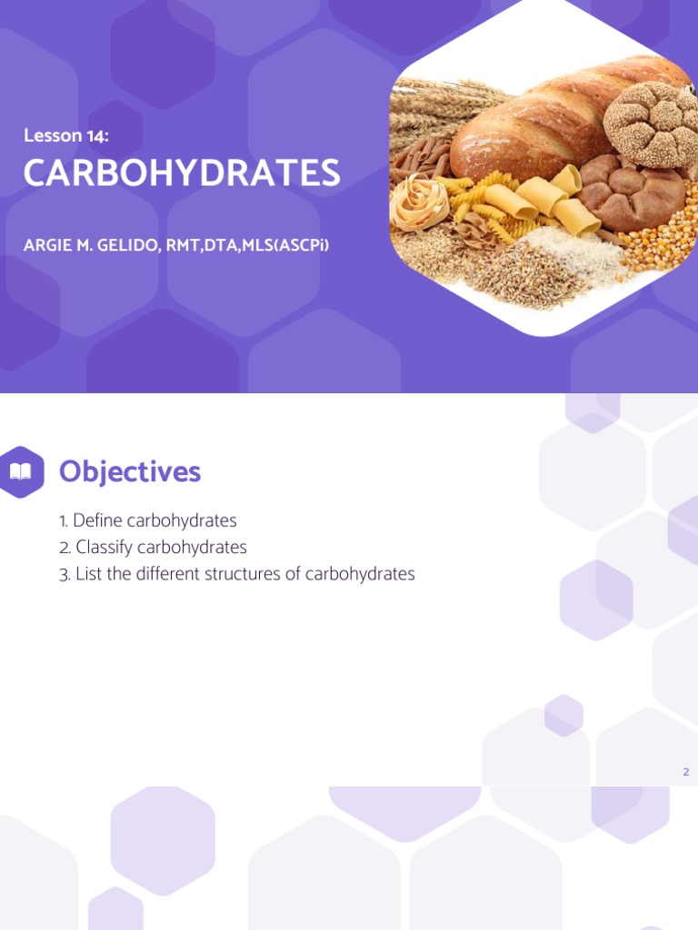 Lesson 14 Carbohydrates | PDF | Carbohydrates | Polysaccharide