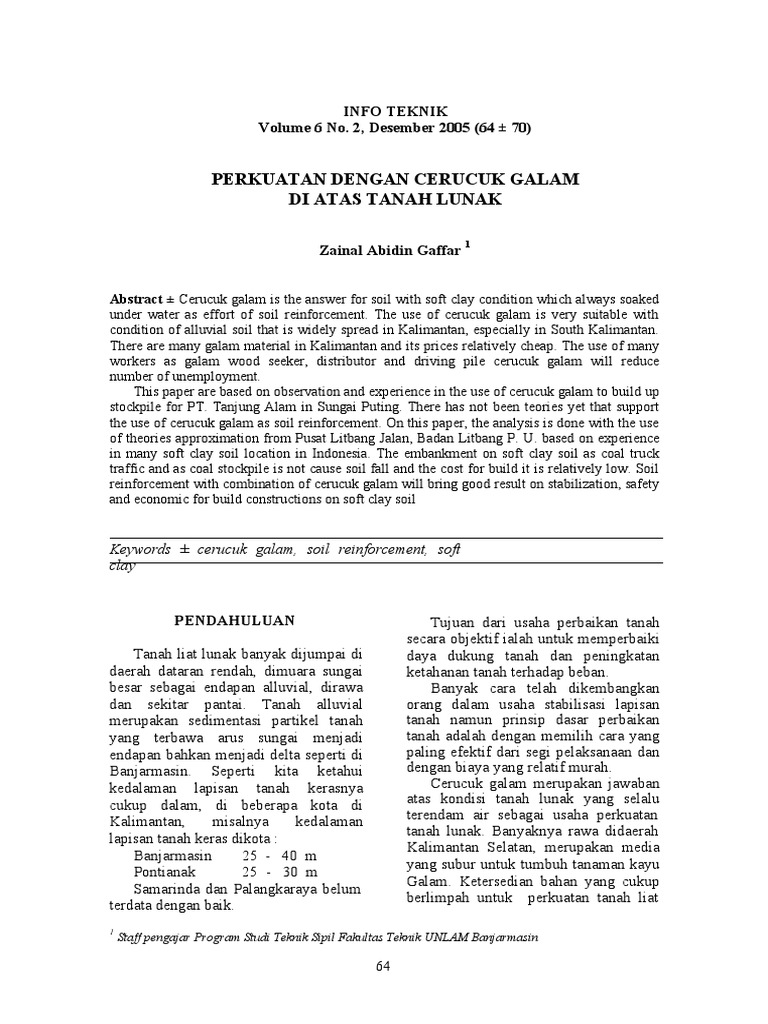 Pondasi Cerucuk 1 | PDF