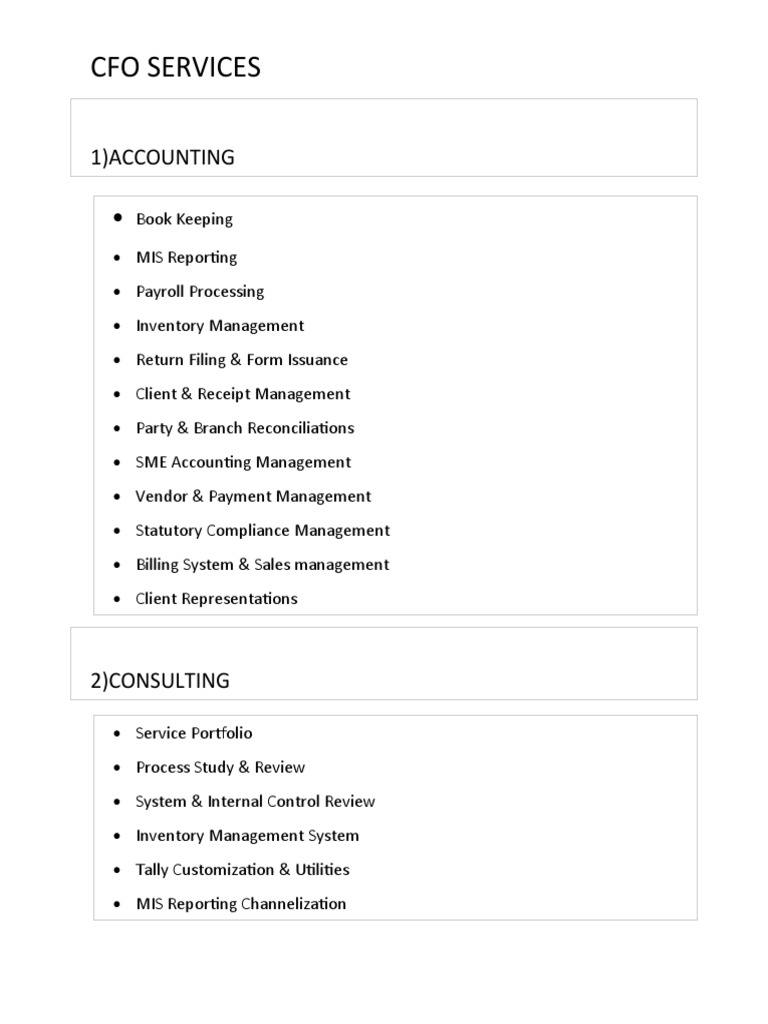 CFO SERVICE Legal Saral | PDF | Accounting | Audit