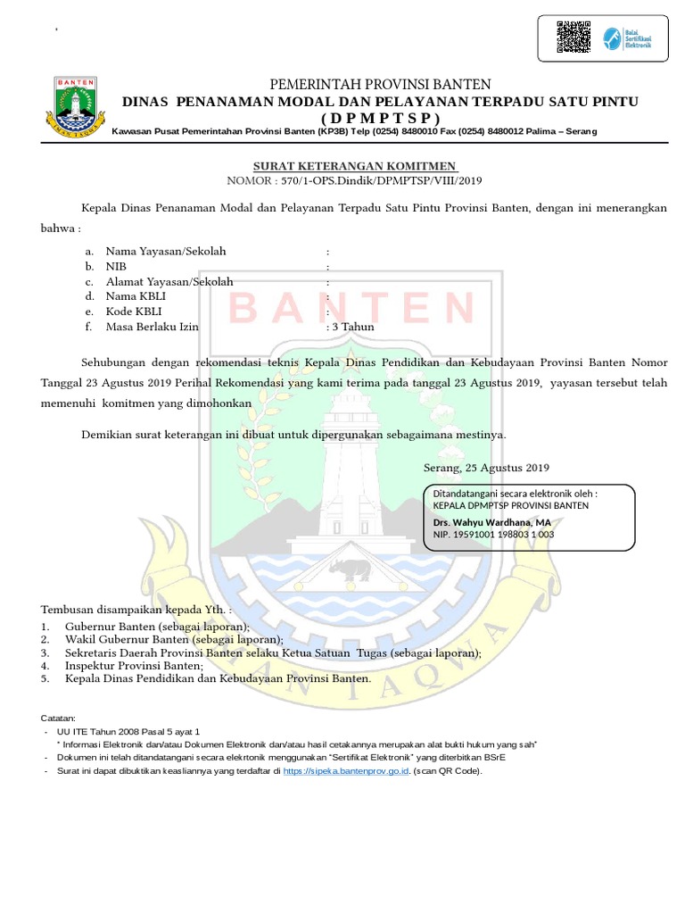 Contoh 5 - DPMPTSP Banten | PDF