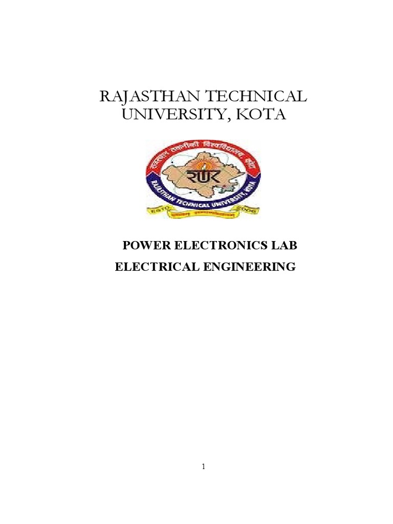 2019-20 - 5EEU07 - Power Electronics Lab | PDF | Rectifier | Field Effect Transistor