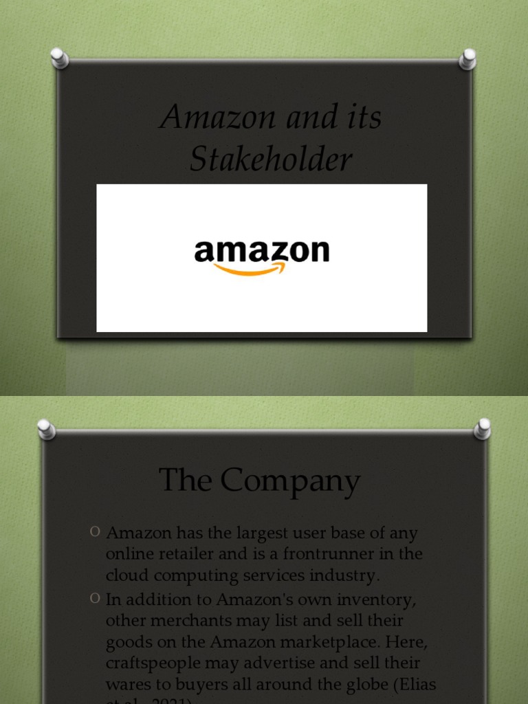 Amazon Stakeholder Analysis Overview | PDF | Board Of Directors ...