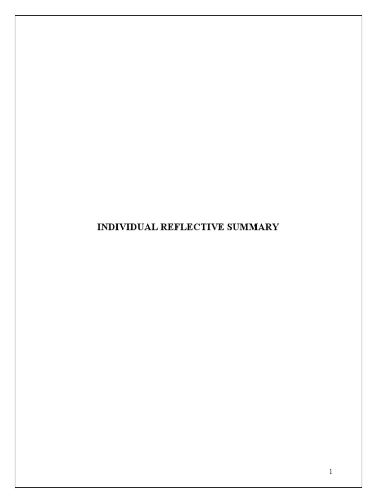 Sam (300 Words Individual Reflective Summary) | PDF | Supply Chain ...
