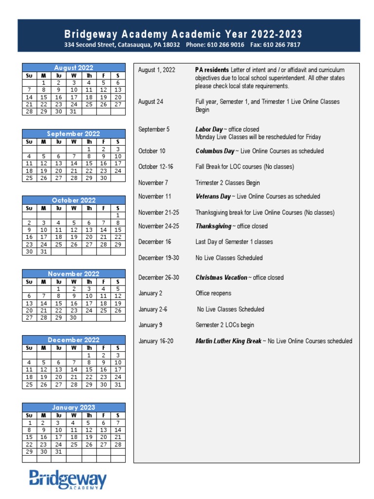2022-2023 School Calendar Final | PDF | Academic Term | Educational ...