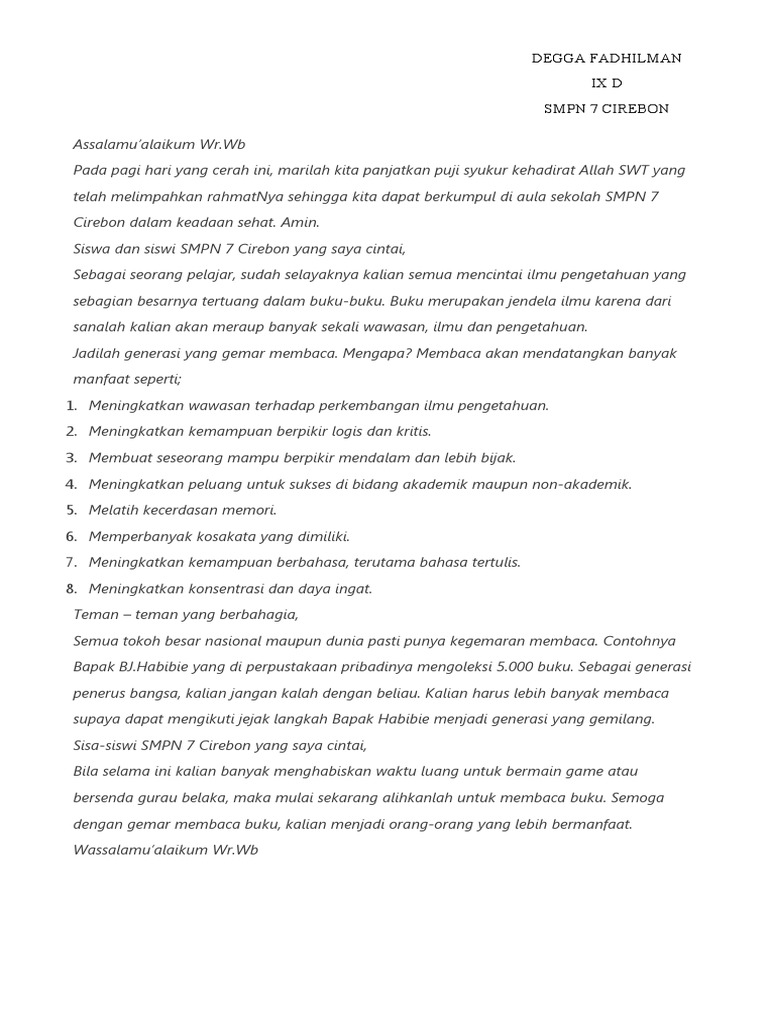 Degga Fadhilman IXD SMPN 7 Cirebon | PDF