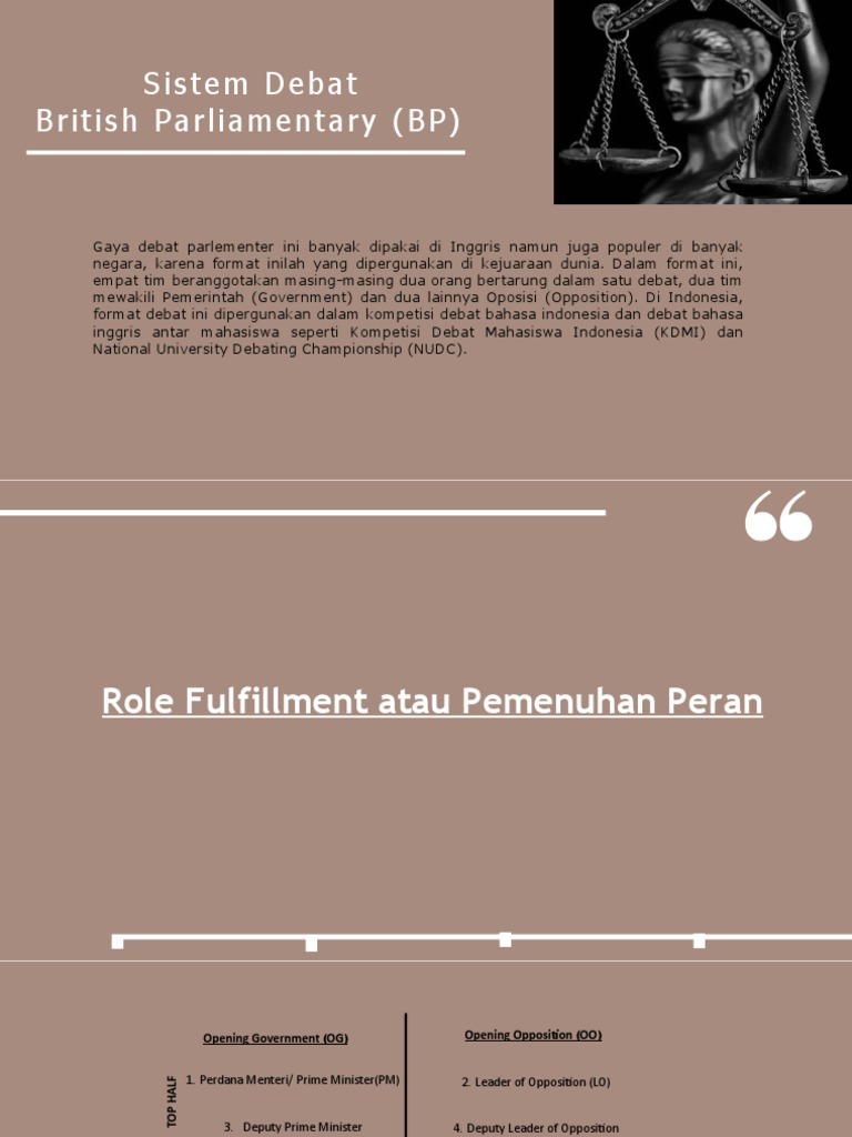 Panduan Debat British Parliamentary | PDF