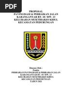 Proposal Perbaikan Jalan Lingkungan RT 01 | PDF