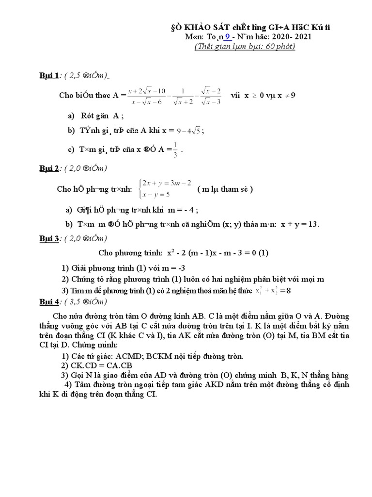 De Thi Giua Hoc Ki 2 Mon Toan 9 De 2 Pdf