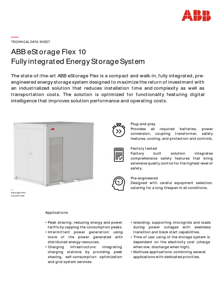 1VPD110001A0630 Datasheet Estorage Flex-10 | PDF | Energy Storage ...