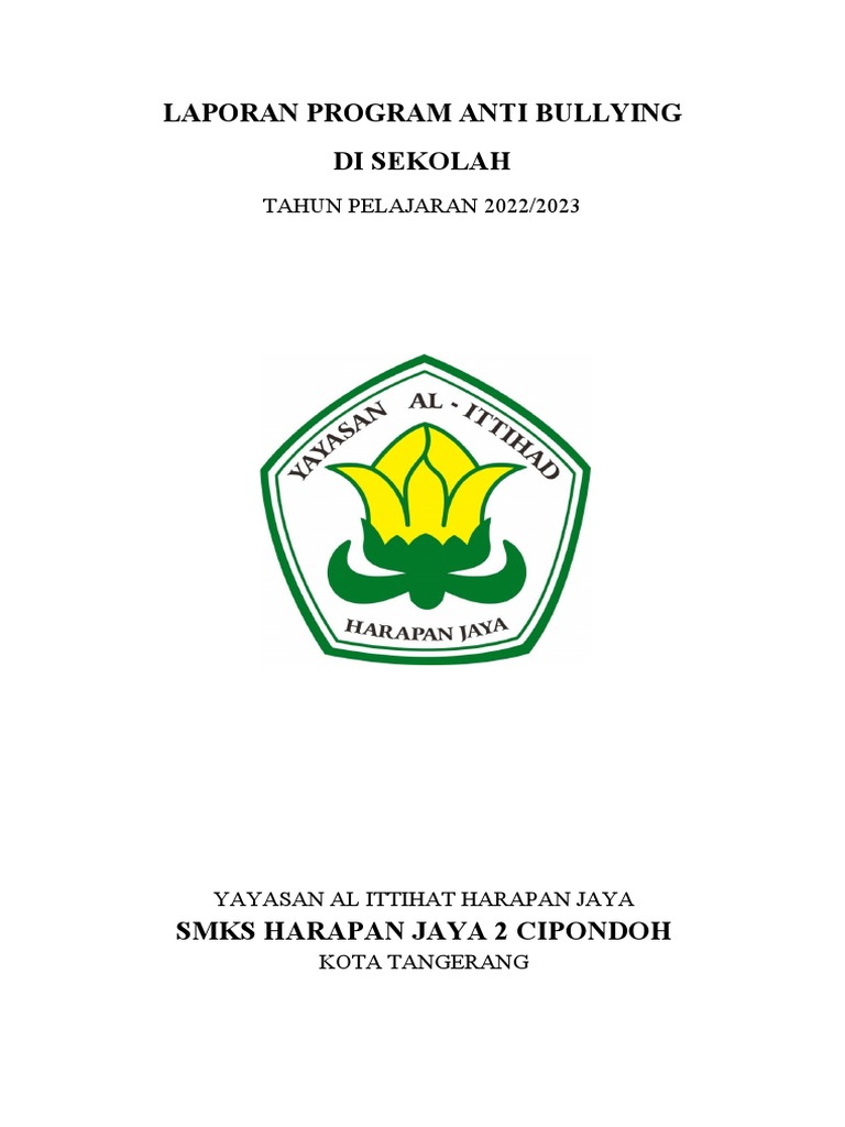 Di Sekolah: Laporan Program Anti Bullying | PDF