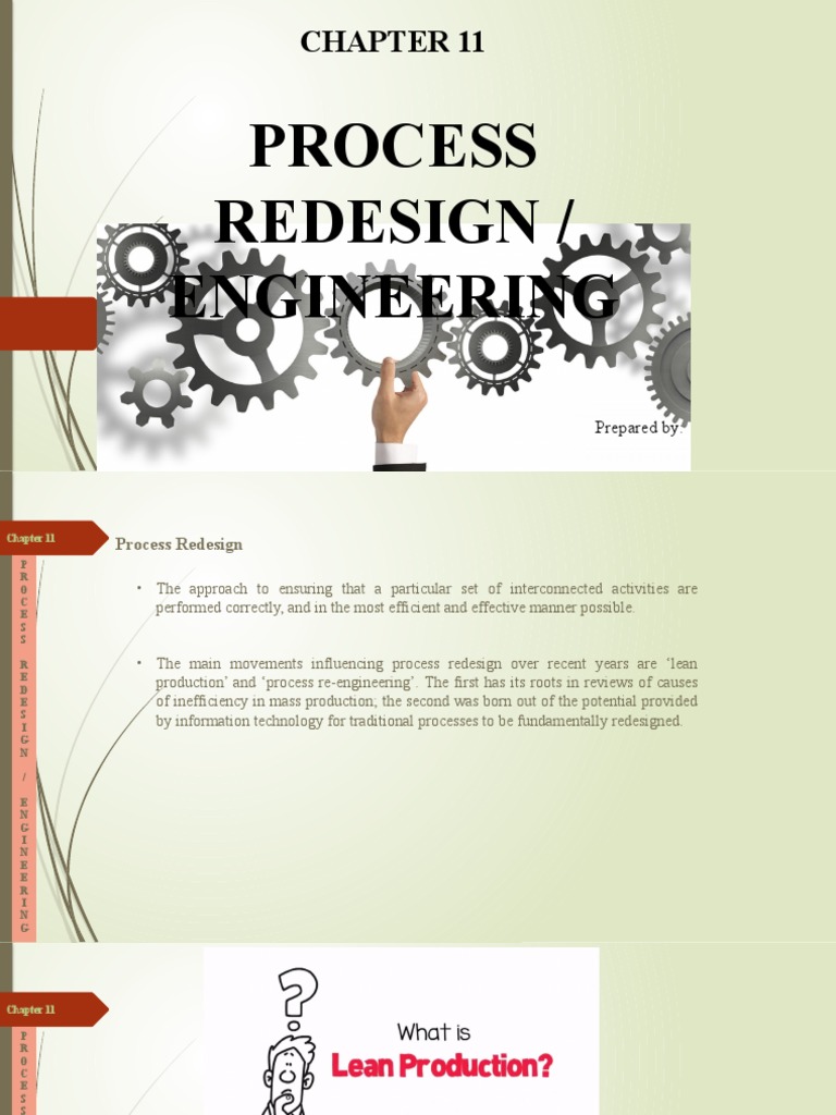Chapter 11-Process Redesign | PDF | Business | Business Economics