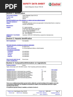 Castrol Msds | PDF | Personal Protective Equipment | Waste Management