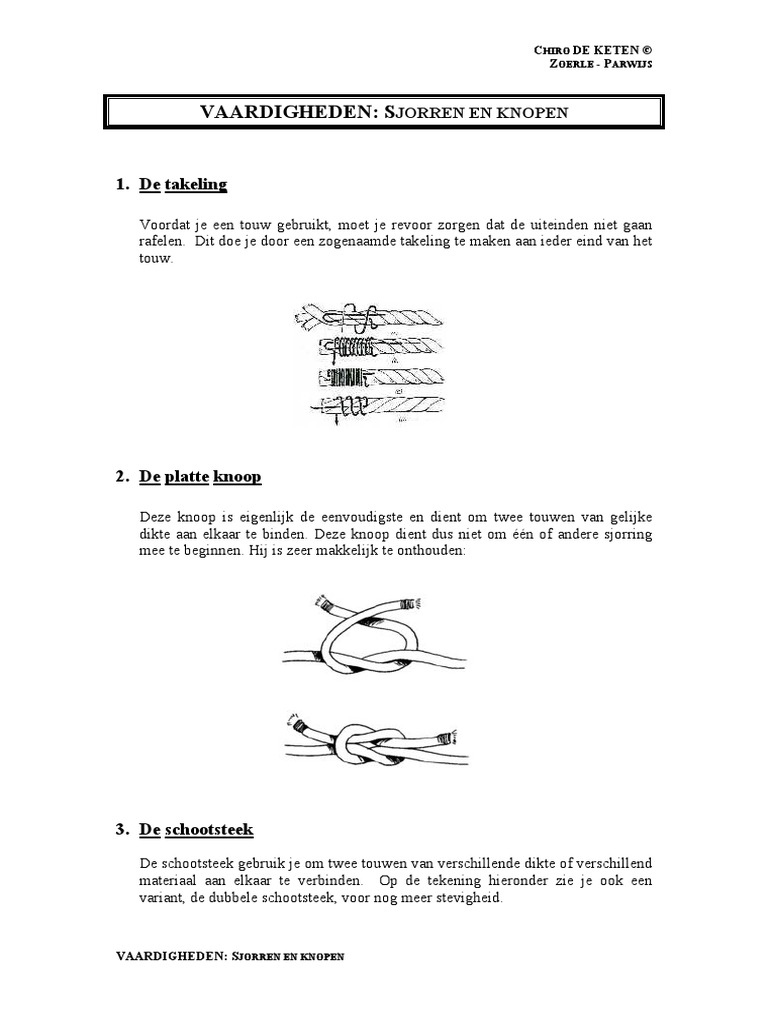 Vaardigheden: S: 1. de Takeling | PDF