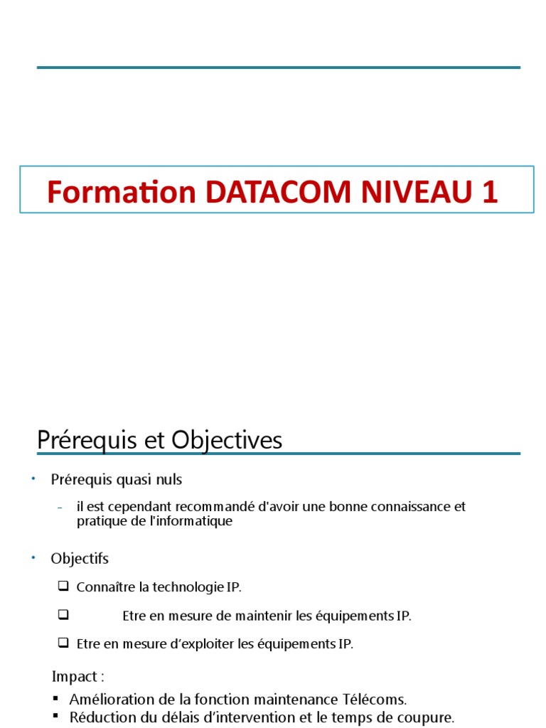 Formation Oran Data | PDF | Ethernet | Protocoles Internet