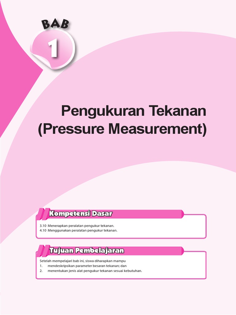 Alat Ukur Tekanan | PDF | Metode & Bahan Ajar | Teknologi & Rekayasa