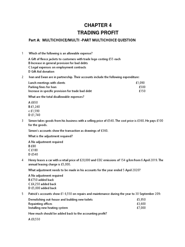 Adjusting Accounting Profits for Tax Purposes: Calculating Tax-Adjusted ...