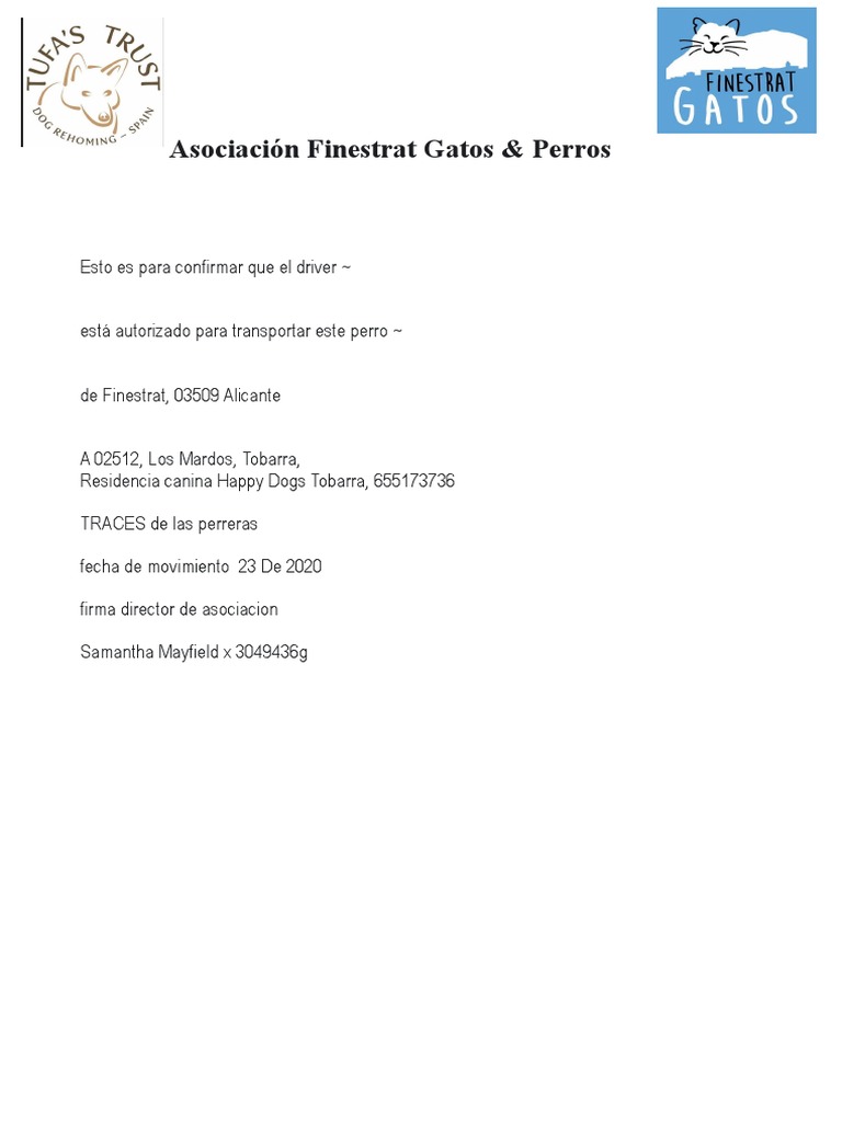 Transport Letter | PDF