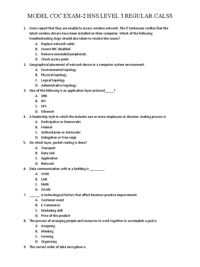 Coc 2 | PDF | Computer Network | Ip Address
