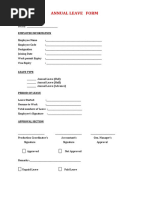 Short Leave Application Form: Applicant's Signature HOD Signature | PDF