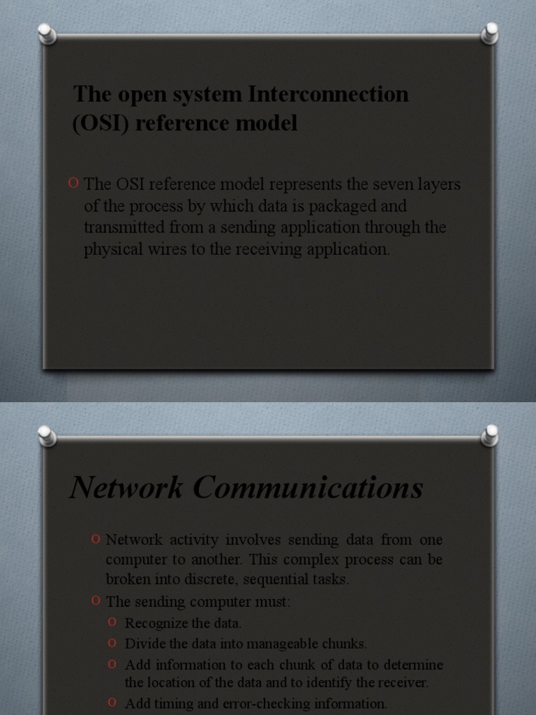 The Open System Interconnection (OSI) Reference | PDF | Osi Model ...