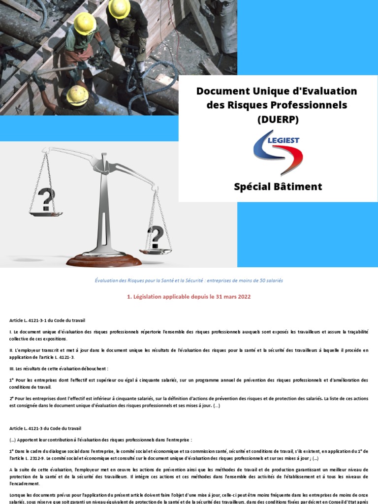 Document Unique Spécial BTP | PDF