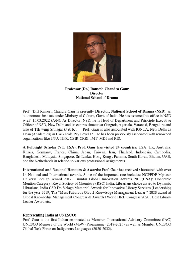 Prof Ramesh Gaur 6 | PDF | Academia