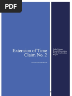 Extension of Time Claim For Building Project | PDF | Business