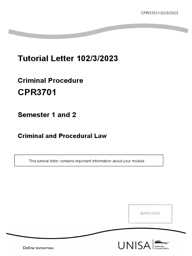 Tut 02 CPR3701 | PDF | Prosecutor | Jurisdiction