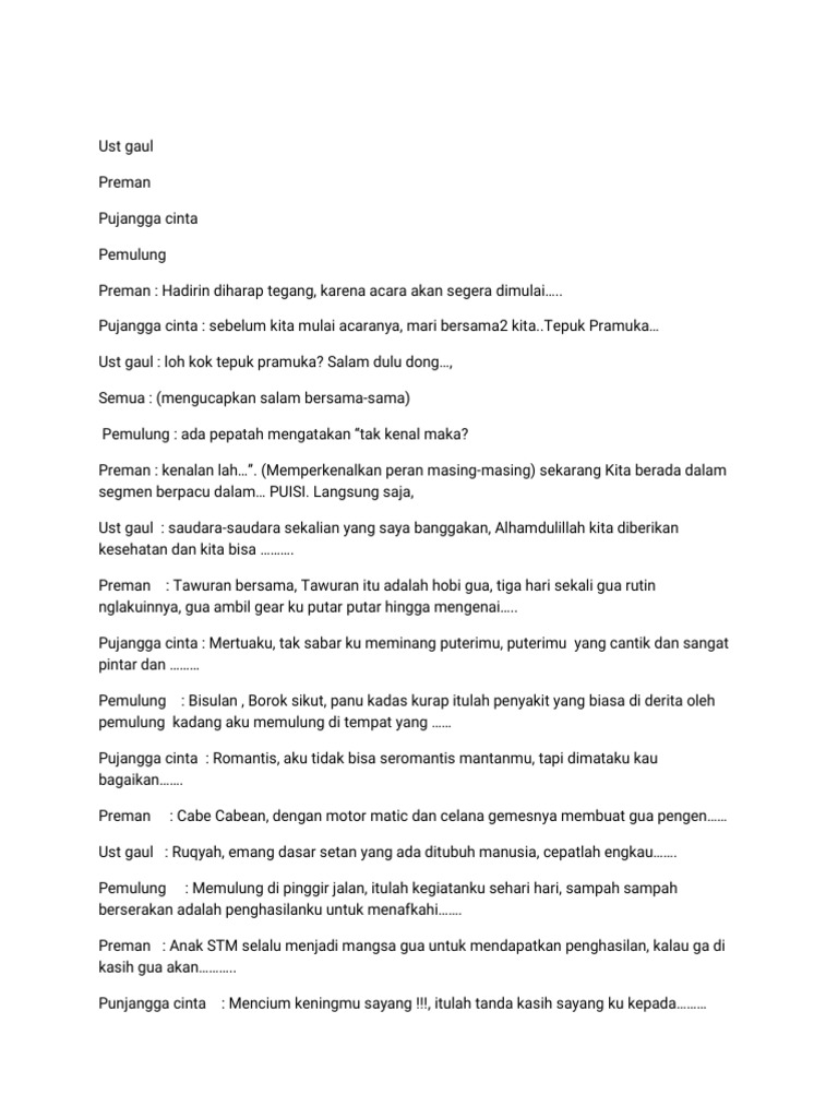 Puisi Berantai 4 Orang | PDF