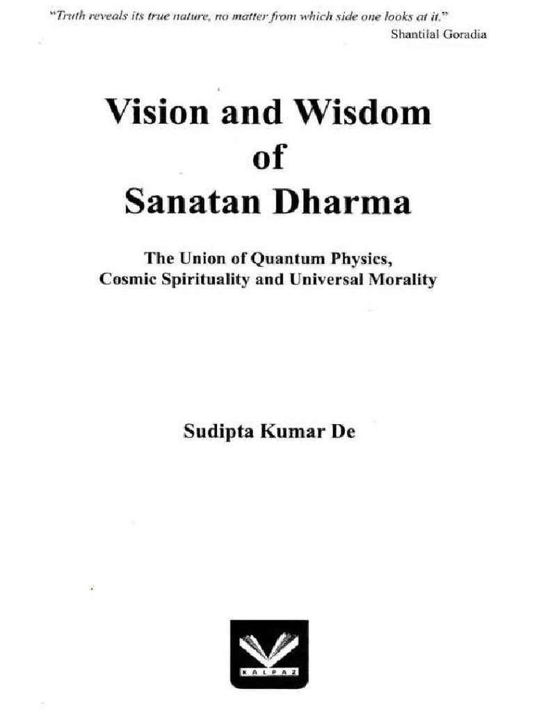 Vision and Wisdom of Sanatana Dharma | PDF