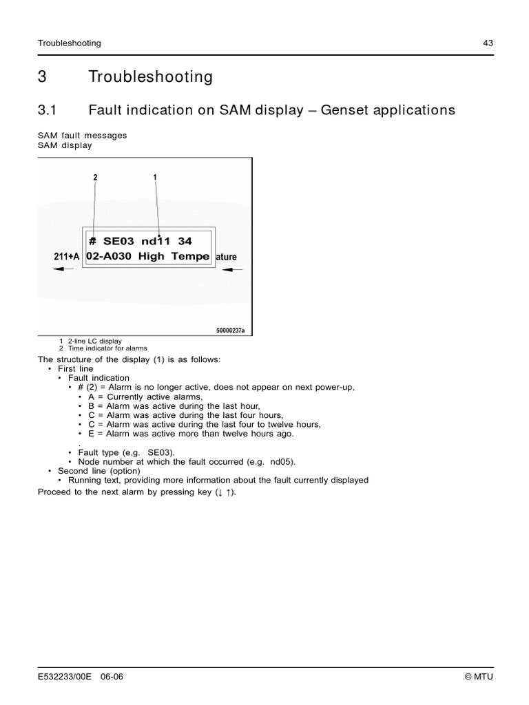 Troubleshooting Guide for Genset Fault Codes and Alarm Messages | PDF