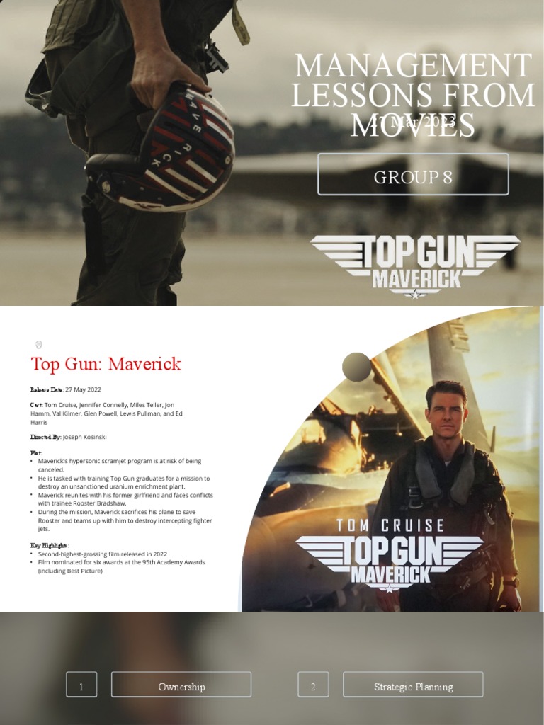 Management Lessons from Top Gun: Maverick | PDF | Career & Growth ...