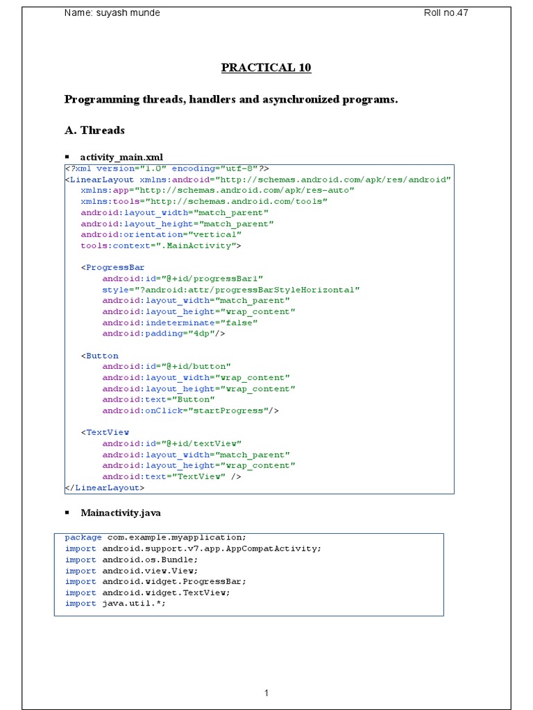 Practical 10 | PDF | Android (Operating System) | Application Software
