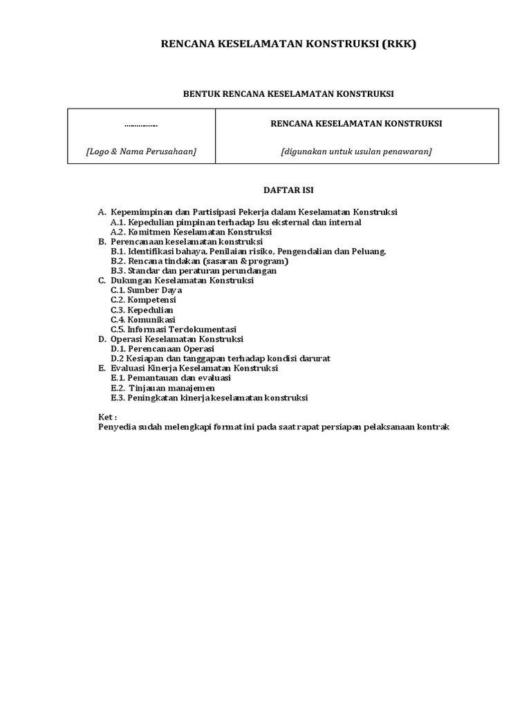 Dokumen RKK | PDF