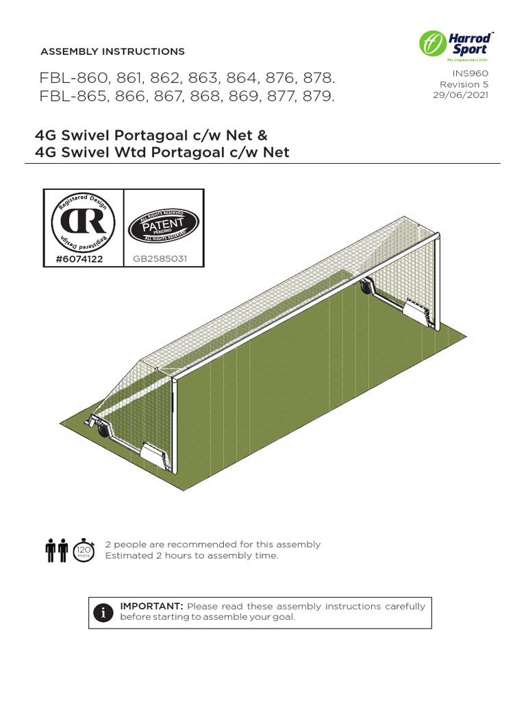 Portable Goals | PDF | Equipment | Manufactured Goods
