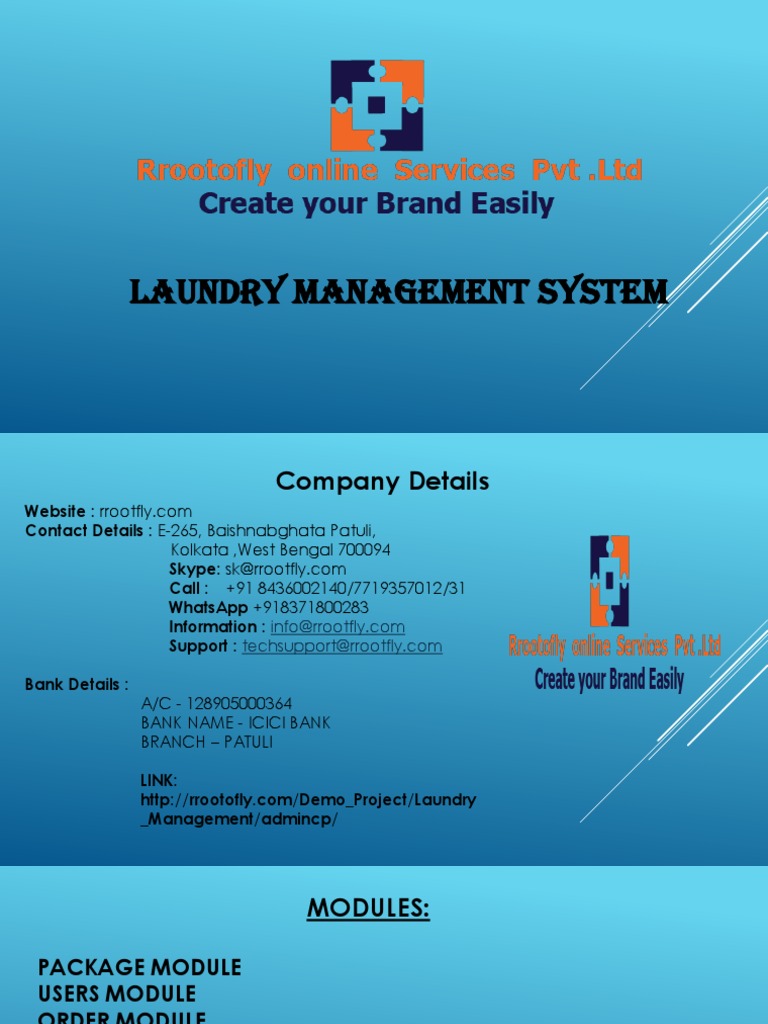 Laundry Management System | PDF