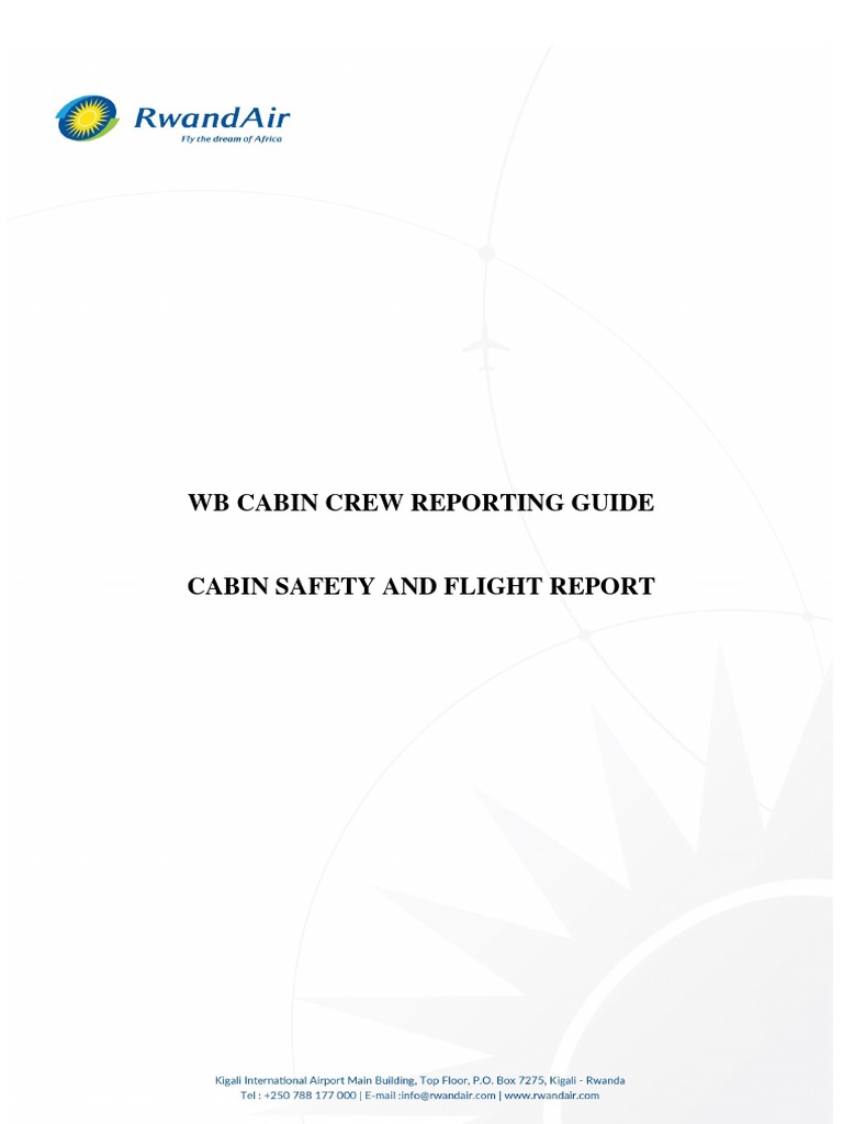 Cabin Crew Reporting Guide | PDF