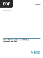 NFPA 72 Smoke Detector Spacing Guide | PDF | Area | Ceiling