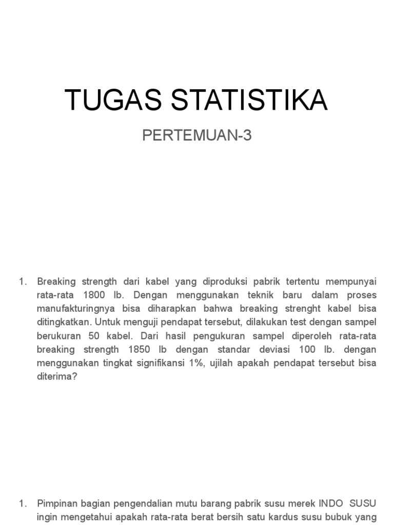 Tugas Statistika | PDF